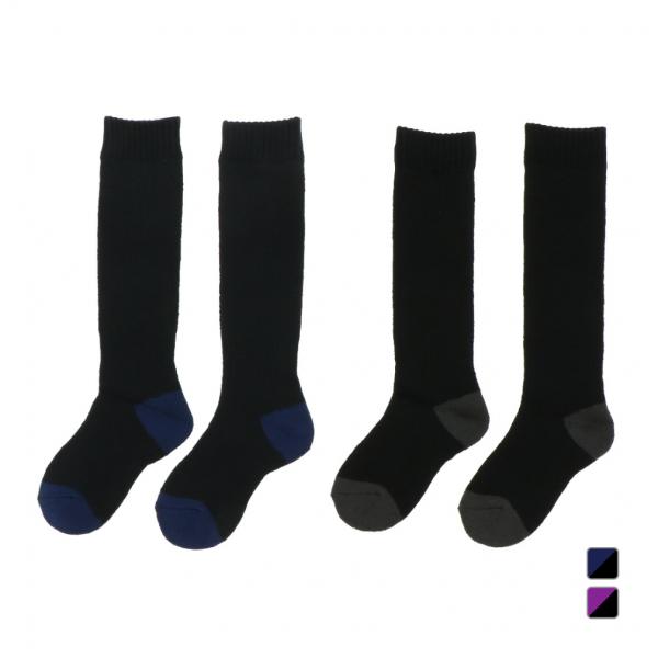 ◇スキー・スノーボード用の2足組みソックス。◇ブーツの着用を想定したひざ下までのロング丈。◇総パイル仕様で肉厚な仕上がり。ブーツの圧迫をやわらげる。■カラー：ネイビー×ブラックラベンダー×ブラック■素材：アクリル・ポリエステル・その他■サイ...