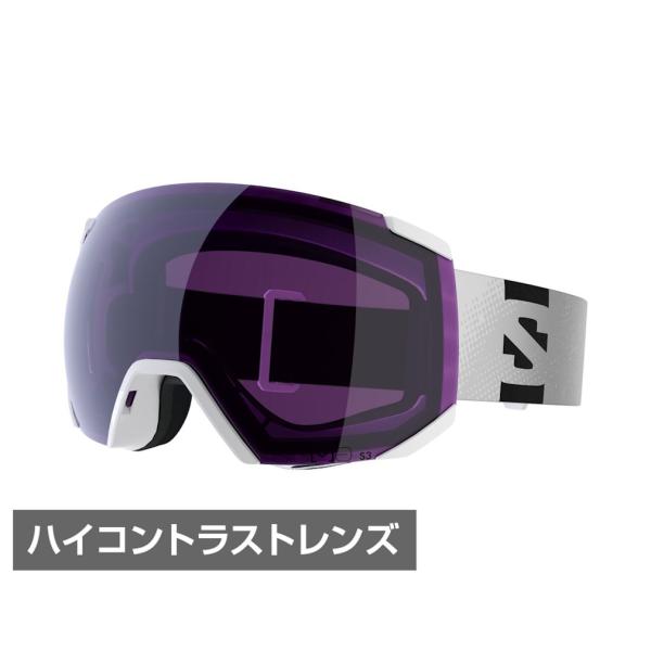 ◇広い視野を提供し、見づらい色を強調するSalomonのSIGMAレンズの性能を最大限に活かしたセミフレームレスゴーグルです。■カラー：White■素材：トリプルレイヤーフェースフォーム■曇り止め：○■UVプロテクション：○■ダブルレンズ：...