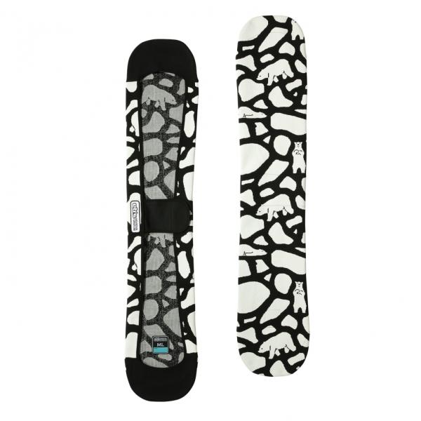 ◇通気性、吸水性の良いジャストフィットタイプのニット製ボードカバー◇伸縮性に優れ、ボードの出し入れが簡単。通気性があるので乾きやすく、エッジが錆びにくい。ノーズ、テール部の内側に補強、エッジによる切れを防止。ワイズの調整ができるウエストのベ...