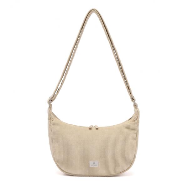 ※ブラウザやお使いのモニター環境により、掲載画像と実際の商品の色味が若干異なる場合がございます。◇温かみのあるコットンのコーデュロイ素材を使用したミニホーボーバッグ■カラー：LIGHT BEIGE■素材：表地/COTTON 100％、裏地/...