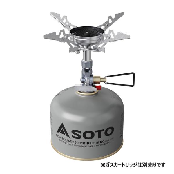 ◇軽量4本ゴトクが標準装備 進化したウインドマスター■素材：バーナー・ゴトク 器具栓つまみ/ステンレス、点火スイッチ/樹脂、収納ポーチ/リップストップシルナイロン■使用時サイズ：本体＋4本ゴトク/145×145×100mm本体＋3本ゴトク/...