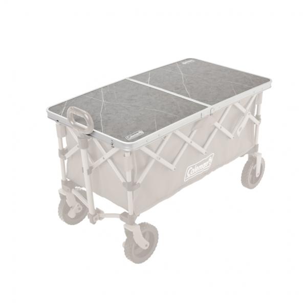 ◇コールマンアウトドアワゴンに乗せて使用できる2ウェイテーブル◇アウトドアワゴン NX/MAX/前モデルにも取付可能◇単体でローテーブルとしても使用可能(高さ約24cm)◇抗菌加工テーブルトップ◇2つ折りでコンパクト収納◇持ち運びに便利なハ...