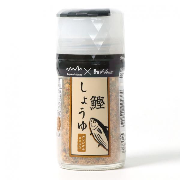 ◇肉・魚・野菜何にでも合う万能タイプ。醤油やかつお、にんにくの風味と、香り豊かなハーブにより爽やかで開放的なおいしさをもつ。■内容量：60g■原材料：食塩(国内製造)、ブラックペパー、ガーリック、唐がらし、顆粒しょう油、かつおぶし加工品、フ...