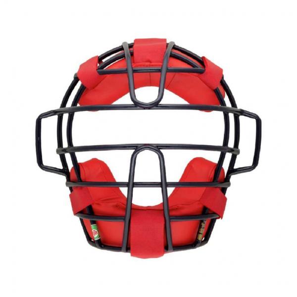 ◇軟式ゴムソフトボール用捕手マスク。スロートガード別売りタイプのスタンダードマスク◇軟式・ゴムソフト両公式戦で使用可能。◇スロートガード 1DJQZ129■カラー:ネイビー×レッド■素材:フレーム部:中空軟鋼■重量:約590g■生産国:ベト...