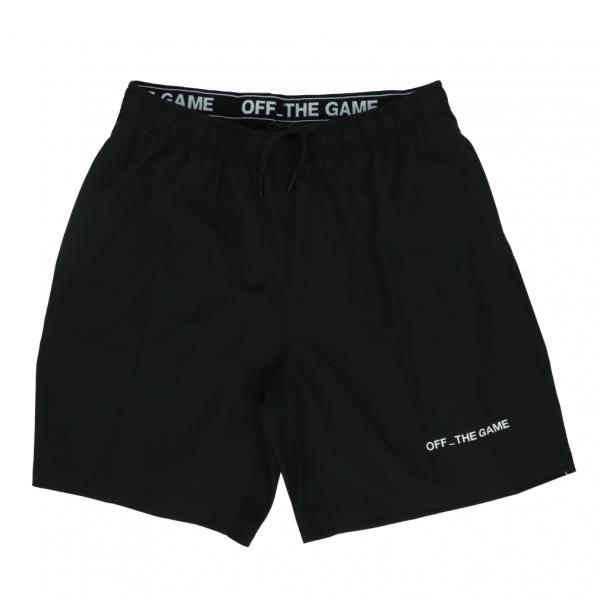 ◇OFF THE GAMEのベーシックなデザインのショートパンツ◇左すそ部にOFF THE GAMEロゴを配置したシンプルかつクールなショートパンツ◇プロアスリートの要望に応えた機能性の高いテキスタイルと、タウンユースとしても映える大胆なロ...
