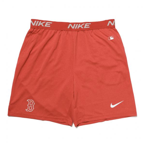 ◇NIKE MLB チームロゴがパンツ裾にプリントされたショートパンツ◇DYFIT素材。腰部にはNIKE文字、すそにはチームロゴとNAIKEスウォッシュ、左ポケと部にはバッターマンロゴをプリントした杢調のショートパンツ■カラー(メーカー表記...