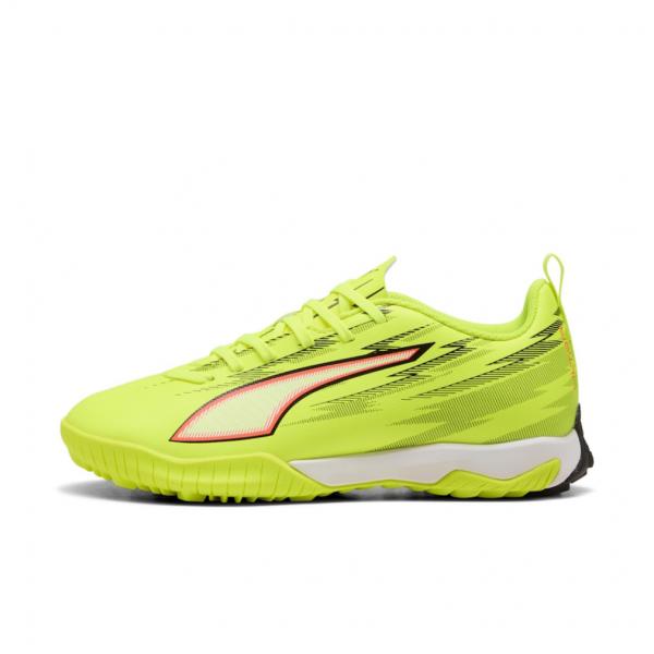 ◇ULTRAジュニアターフトレーニングシューズ■カラー(メーカー表記):イエロー×レッド(01:Yellow Alert-PUMA Black-Glowing Red-Lime Squeeze)■甲材(アッパー):人工皮革■底材(ソール):...