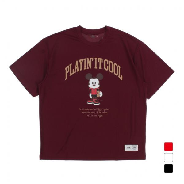 ◇アーチデザインとディフォルメされたかわいいミッキーがプリントされたTシャツです。◇吸水速乾(iDRY)、接触冷感、UPF50+■カラー:ホワイトブラックバーガンディ■素材:本体 ポリエステル100%リブ部 ポリエステル95% ポリウレタン...