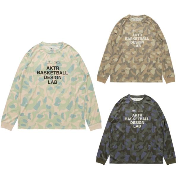 ◇TIGORA×AKTR コラボ企画◇ポリエステルメッシュ素材を使用した長袖Tシャツ。◇コラボ企画独自のグラフィック、バスケットボールのテクスチャを加えた迷彩柄を採用。オリジナルの迷彩柄ボディにコラボ企画独自のグラフィックをプリント。◇機能...