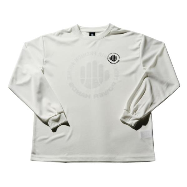 ◇POWER HANDSの思想を体現する高機能ロングTEE◇圧倒的グリップ性能で革命球と評価されるTACHIKARAのJBA検定球モデル「POWER HANDS」の思想を、アパレルとして再構築したロングスリーブTシャツ。◇フロント左胸にはP...