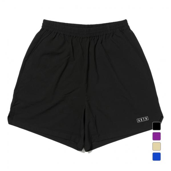 ◇AKTRらしいカラーリングのシンプルなショーツ◇生地に小さな通気孔が空いた、適度な張りとストレッチ性のある軽量なウーブン素材を使用。■カラー(メーカー表記):ブラック(BLACK)ベージュ(ECRU)ブルー(BLUE)パープル(PURPL...