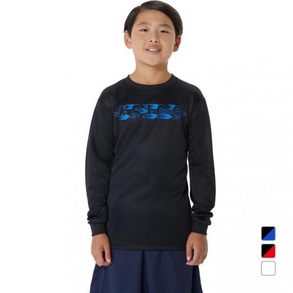 ◇左袖にグラフィックプリントされた長袖シャツ◇吸汗速乾素材を使用しており、肌面をドライで快適さを追求しています◇前身にASICSシーズングラフィックとロゴを組み合わせたプリントを採用。左裾にスパイラルマークのピスネームを縫い付け。■カラー(...