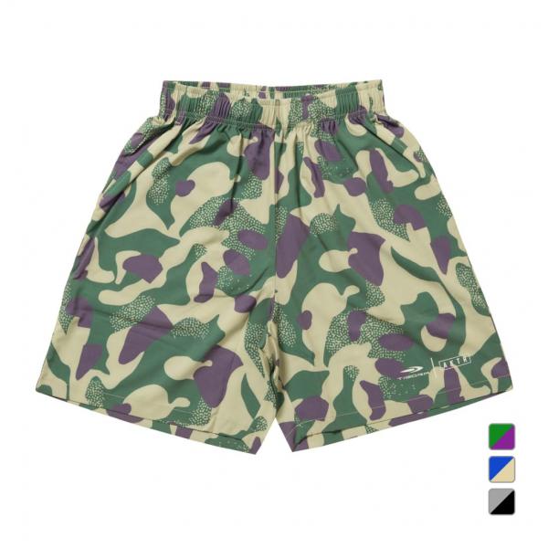 ◇TIGORA×AKTR コラボ企画◇◇ストレッチ性の良い布帛素材を使用したジュニアショーツ。◇コラボ企画独自のグラフィック、バスケットボールのテクスチャを加えた迷彩柄を採用。◇オリジナルの迷彩柄にコラボ企画独自のグラフィックをプリント。◇...
