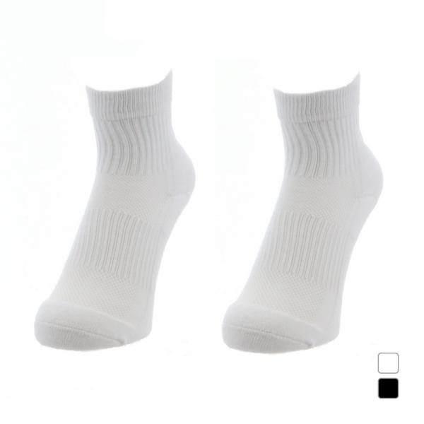 ◇定番のショート丈ソックス。2足組。◇甲部分は通気性とフィット感に優れたメッシュ編み。◇土踏まず部は優れたフィット感のリブサポートでズレを防止。◇足底はパイル仕様でクッション性UP。◇吸水速乾、抗菌防臭。■カラー:ホワイトブラック■素材:ポ...