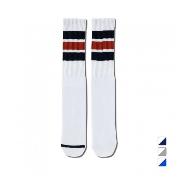 ◇子供からモンスターまで誰でも履けるという触れ込みのソックス。◇つま先にラインを配置し、表裏がわかりやすいデザインになっている。■カラー(メーカー表記):オフホワイト×グレー(ECRUxGRAY)ホワイト×ブルー(WHITExL-BLUE)...