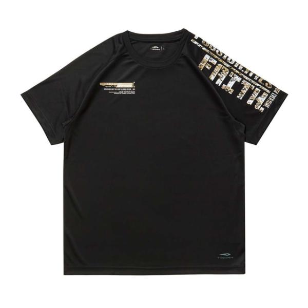 ◇グラフィックがプリントされたTシャツです。◇吸水速乾(iDRY)、接触冷感、UPF50+■カラー:ネイビー×ローズホワイト×ダークグレーブラック×ゴールド■素材:本体 ポリエステル100%リブ部 ポリエステル95% ポリウレタン5%■サイ...