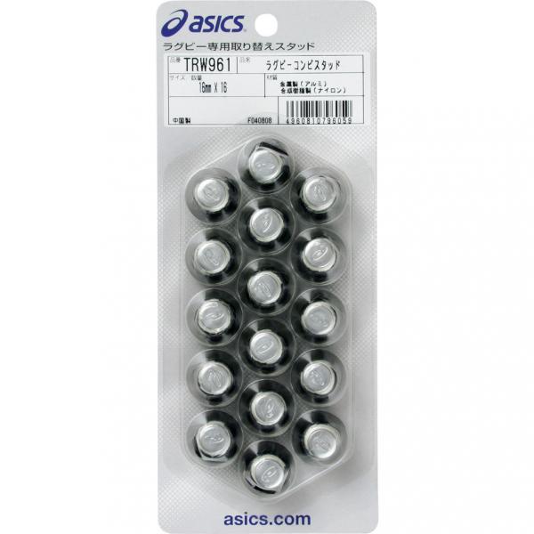 ◇ラグビーシューズ用・先端が金属のコンビスタッド■カラー:0190:WHITE/ BLACK■素材:【本体】金属製+合成樹脂製【ネジ部】金属製■入数:1セット 16ミリ 16コ個■生産国:中国■2023年モデルアルペン alpen スポーツ...