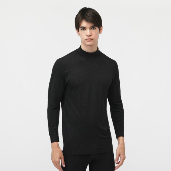 ◇アイヒートインナー メンズ ハイネック長袖インナー iHEAT+5℃インナー 厳しい寒さを乗り越える 非常に優れた吸湿力・発熱力を持つ「アクリレート繊維」を配合することで、+5℃以上の発熱性を実現。(発熱、保温、吸水速乾、ストレッチ、静電...