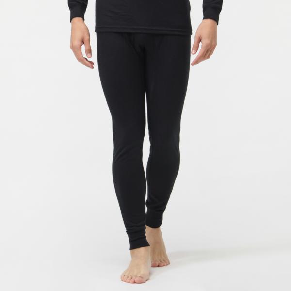 ◇アイヒートインナー メンズ ロングタイツ iHEATメリノウール100％ (発熱、保温、ストレッチ、静電気軽減) 汗冷えせずに暖かさが続く エクストラファインメリノでチクチクしにくい 静電気が起きにくい縫い糸を使用 ウール素材特有の防臭効...