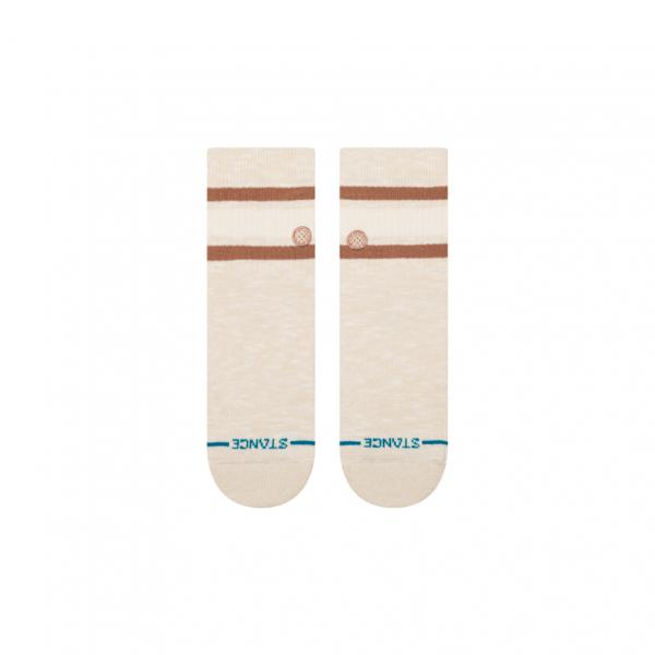 ◇ありきたりはつまらない ◇スタイル：クォーター 素材：コームドコットンブレンド スタンスオリジナルの3本ライン、人気のボイドソックスにスラブ糸の凹凸感を活かしました。 伸縮性のあるリブがふくらはぎを包み込み、きつ過ぎずゆるくない極上のフィ...