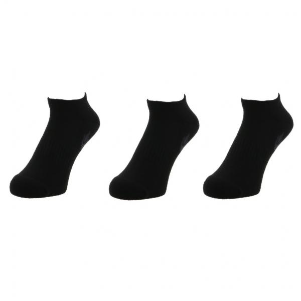 ◇3足組アンクル丈ソックス 3大悪臭をパワフルに消臭。(汗臭さの成分「アンモニア・酢酸」、足のツンとくる悪臭成分「イソ吉草酸」などが混ざり発生する独特なニオイをパワフルに消臭します。) 吸水速乾・サポート設計。 ■カラー： ブラック ■素材...
