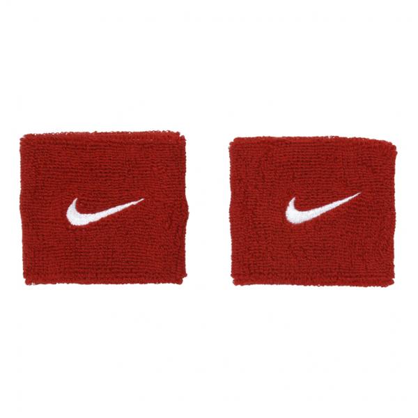 ◇スウッシュの刺繍入りリストバンド。 2個セット。 縦7.5cm×横6.5cm×高さ1cm ■カラー： 601：バーシティーレッド/ホワイト ■素材：綿72％、ナイロン12％、ポリエステル11％、ゴム4％、スパンデックス1％ ■リバーシブル...