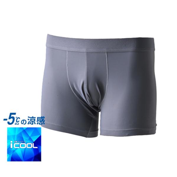 ◇アイクールインナー メンズ ボクサーパンツ -5℃以上の涼感！ 厳しい暑さを和らげるアイクールインナー (涼感機能+接触冷感機能+遮熱機能) ひんやり冷たい接触冷感。 熱を吸収・放出させる涼感機能。 ツルツル素材で肌触りなめらか。 人体な...