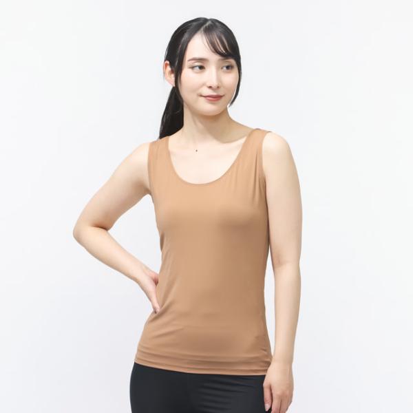 ◇アイクールインナー レディース タンクトップ -5℃以上の涼感！ 厳しい暑さを和らげるアイクールインナー (涼感機能+接触冷感機能+遮熱機能) ひんやり冷たい接触冷感。 熱を吸収・放出させる涼感機能。 ツルツル素材で肌触りなめらか。 人体...