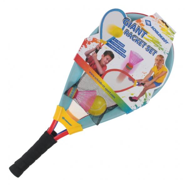 ◇最も人気のあるラケットスポーツを組み合わせた人気モデル。 特大のラケットは弾性のある打球エリアが特徴で、 ショットを返すのにほとんど力を必要としないため、 子供がプレーするのに最適です。 セットにはラケット2本、ソフトボール、カラフルなシ...