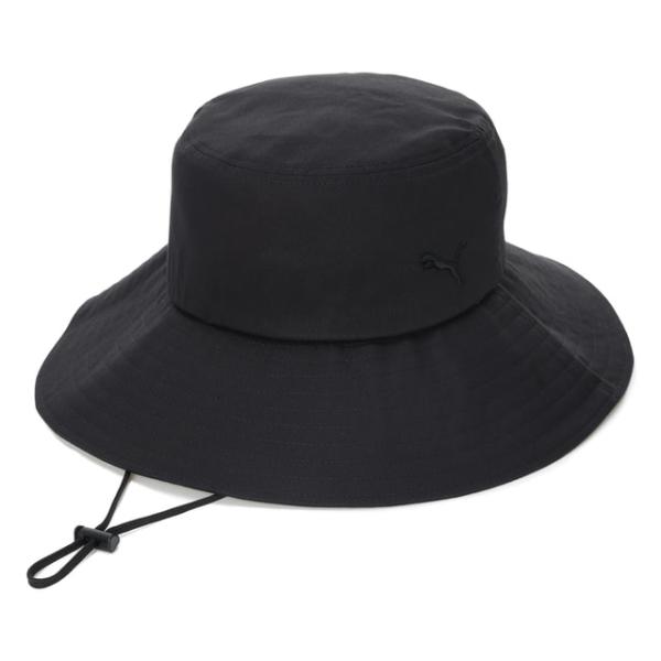 ◇UV機能付き つば長め サンバケット ◇商品情報 UPF+50機能付き つばの長めのデザインとUPF50+で強い日差しからあなたを守ります。 取り外し可能なストラップが付いているので、風の強い日に着用しても安心です。 フロント右側にPUM...