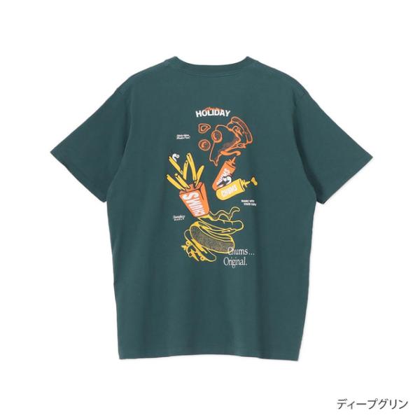 ◇ファストフードと休日の浮かれ気分をポップに描いた、遊び心あふれる一枚。■カラー(メーカー表記)：ディープグリーン(T035：Deep Teal)■素材：Cotton 100％■生産国：中国■2026 Spring＆Summer モデル※ブ...
