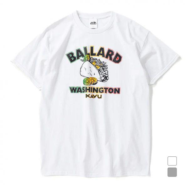 ※ブラウザやお使いのモニター環境により、掲載画像と実際の商品の色味が若干異なる場合がございます。◇1枚ずつ手刷りのラスタカラーのタコスがプリントされたTシャツ■カラー(メーカー表記)：ホワイト(White)ライトグレー(Sports Gre...