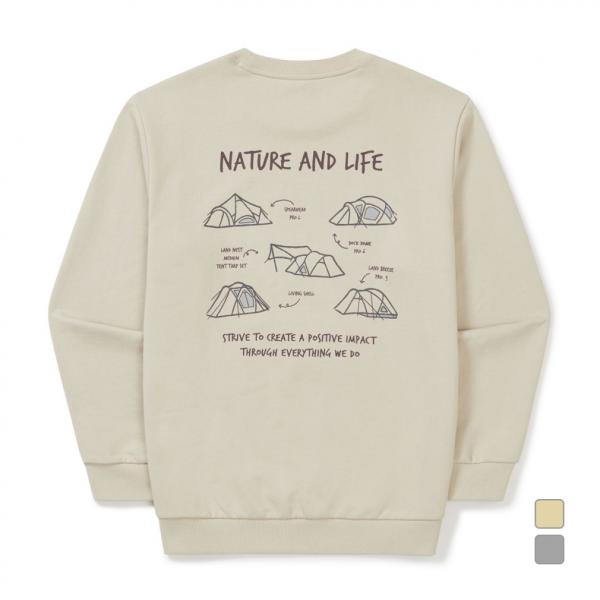 ※ブラウザやお使いのモニター環境により、掲載画像と実際の商品の色味が若干異なる場合がございます。◇ミドルレイヤーとしてもコーデしやすい、グラフィック入りスウェット◇タンブラーワッシャー加工を施した柔らかな生地を使用し、快適な肌触りと自然な風...