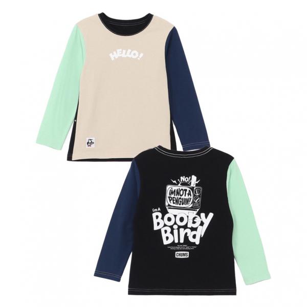 ※ブラウザやお使いのモニター環境により、掲載画像と実際の商品の色味が若干異なる場合がございます。◇タフな空紡糸で編んだUSAコットン使用。表面は起毛感のある肌触りのキッズのロングスリーブTシャツ。ロントにはシンプルながらもアクセントとなる「...