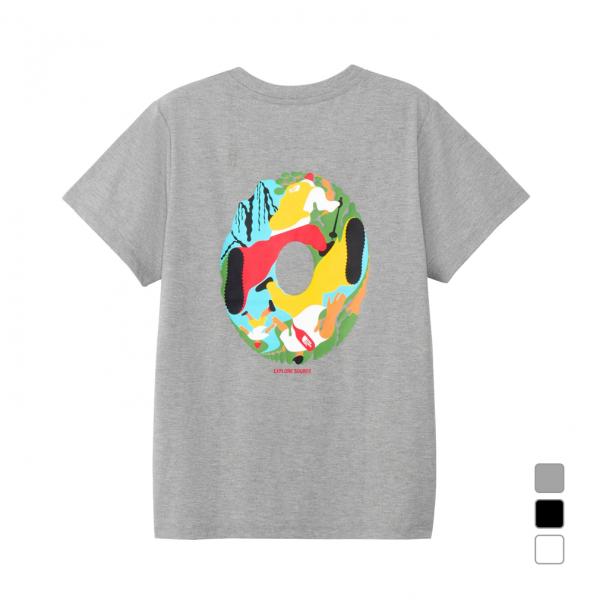 ※ブラウザやお使いのモニター環境により、掲載画像と実際の商品の色味が若干異なる場合がございます。◇「製品から製品へのリサイクル」がコンセプトである、循環型アップサイクルプロジェクト「EXPLORE SOURCE」を採用したグラフィックTシャ...