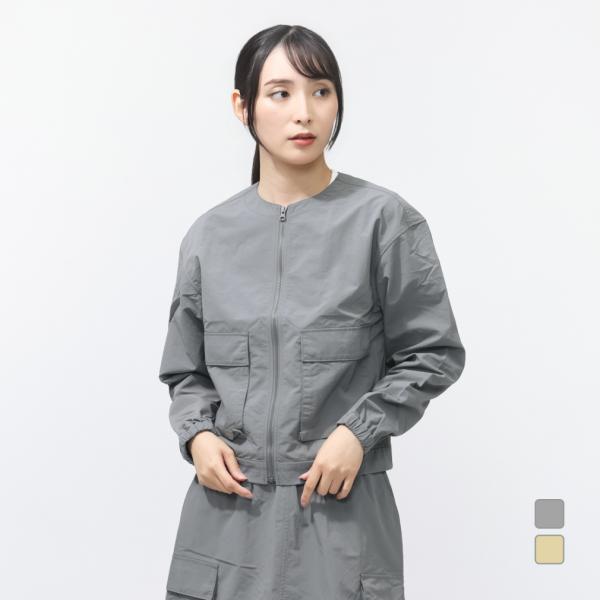 ◇綿タッチなナイロンを使用した、ポケットデザインが特徴的なノーカラーカーディガン■カラー(メーカー表記)：アイボリー(Ivory)ダークグレー(DARK GRAY)■素材：Nylon 100％■生産国：中国■2026 Spring＆Summ...