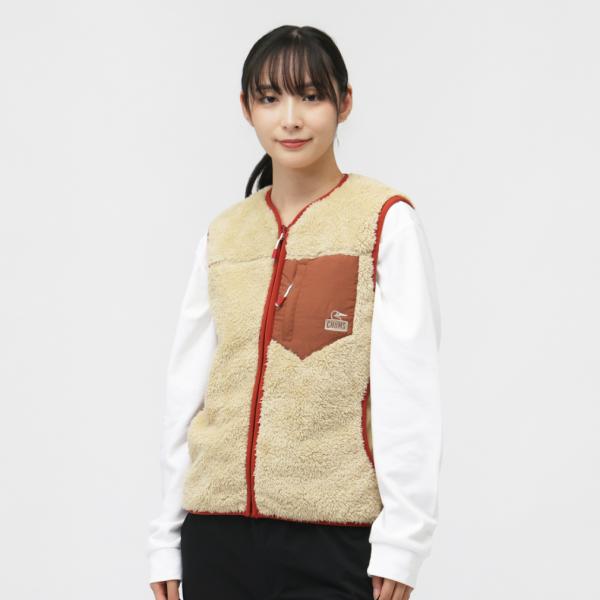 ※ブラウザやお使いのモニター環境により、掲載画像と実際の商品の色味が若干異なる場合がございます。◇ボンディングフリース生地フリースベスト。毛足の短いマイクロフリースで防風性、保温性を保ち着心地抜群。■カラー(メーカー表記)：ベージュ(B00...