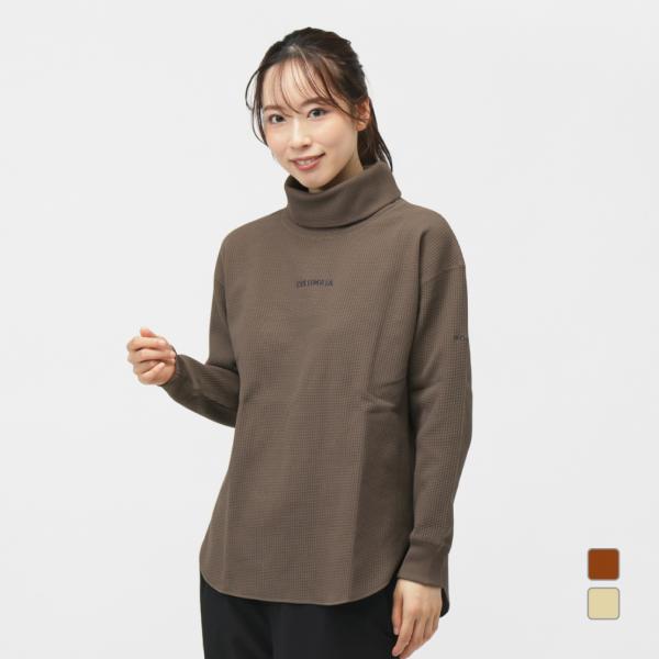 ※ブラウザやお使いのモニター環境により、掲載画像と実際の商品の色味が若干異なる場合がございます。◇一枚で着映えするオフタートルトップス◇さらりとした肌ざわりのハニカムワッフル素材◇首元はリラックス感のあるオフタートルネック◇ほのかな裏起毛で...
