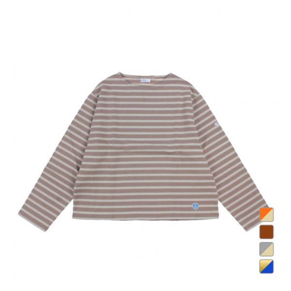 ※ブラウザやお使いのモニター環境により、掲載画像と実際の商品の色味が若干異なる場合がございます。◇クルーネックのロングスリーブプルオーバー。◇ORCIVAL定番のCOTTON LOURD素材。 16番手の空紡糸(空気紡績と呼ばれる技術により...