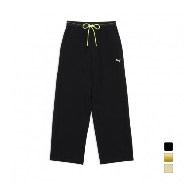 ◇PUMA MIX CLOTH UV機能付き リラックスフィット ニット パンツ ◇商品情報 PUMA MIX CLOTHのダブルニット素材を使用したニットパンツ。 リラックスフィットで、立体的なフォルムが魅力のバレルシルエット。 ヒップか...