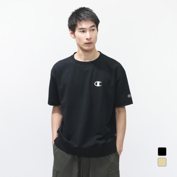 ◇環境に配慮されたリサイクルポリエステル100％で、軽量、ストレッチ性、速乾性などの機能を備えた裏毛素材を使用したTECH WEAVE テリー ショートスリーブクルーネックスウェットシャツです。 左胸にはCロゴ、背中にはChampionロゴ...