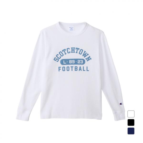 ◇環境に配慮して生産されたサステナブルなアメリカ綿とリサイクルポリエステルをブレンドした、ワッフル素材のロングスリーブTシャツです。 ポリエステル糸を芯としてその周りをコットンでカバーする特殊な糸を使用。 肌触りの良いコットンの風合いを活か...