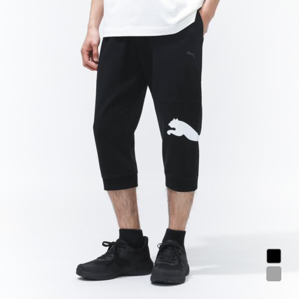 ◇CAT LOGO 3/4パンツ ■カラー(メーカー表記)： グレー(03：Medium Gray Heather) ブラック(01：PUMA Black) ■素材： 本体)コットン68％ ポリエステル32％ リブ)コットン95％ ポリウレ...