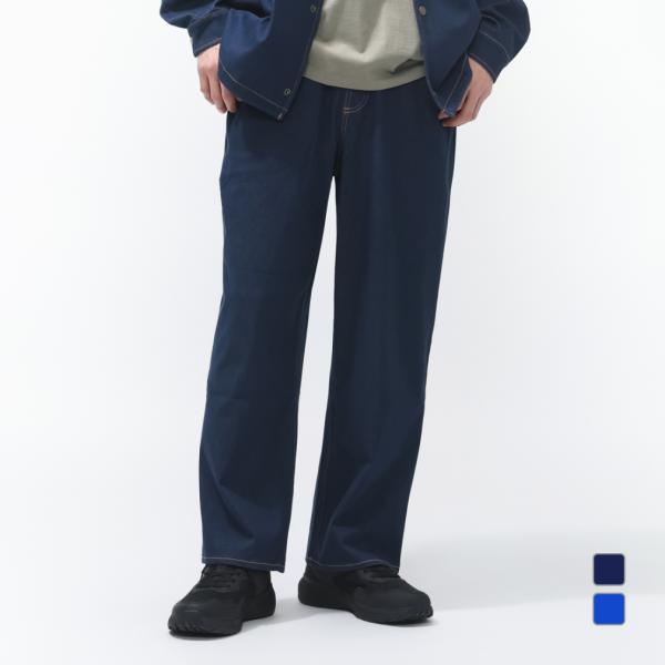 ◇デニムライク リラックスフィット UV機能付き ロングパンツ ◇商品情報 デニムのような風合いを持ちながら、軽やかでストレッチ性のある素材で快適な履き心地を実現した一本。 ウエストはスピンドル仕様で、リラックス感のあるフィットを提供。 コ...