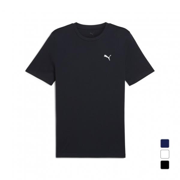 ◇吸水速乾機能付き スモール キャットロゴ 半袖Tシャツ ■カラー(メーカー表記)： ネイビー(16：New Navy) ホワイト(02：PUMA White) ブラック(01：PUMA Black) ■生産国：ベトナム ■2025 Spr...