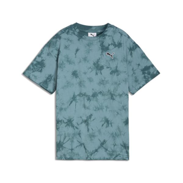 ◇リラックスフィット タイダイ 半袖Tシャツ ■カラー(メーカー表記)： ピーコックブルー(41：Emerald Ice) ブラック(01：PUMA Black) ■素材： 本体：コットン100％ リブ：コットン96％ポリウレタン4％ ■生...