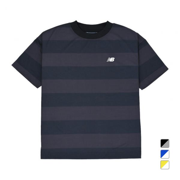 ◇コットンライクなポリエステル100％のキッズ用ショートスリーブTシャツです。 クラシックカラーのボーダーデザインとトレンド感のあるドロップショルダーの着回しやすい一着で、吸汗速乾性に優れたNB Dryに対応。 さらりとした感触で、着心地の...