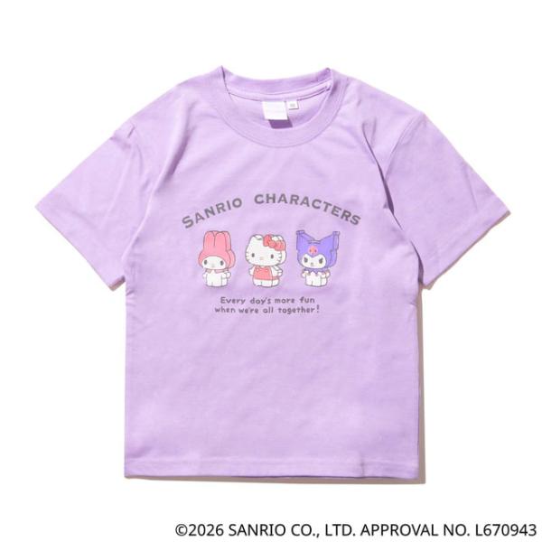 ◇マイメロディ、ハローキティ、クロミの集合柄 ■カラー(メーカー表記)： ラベンダー(LAV) ペールピンク(PNK) ■素材：TC65/35 ■生産国：中国 ■2026 Spring＆Summer モデル  アルペン alpen スポーツ...