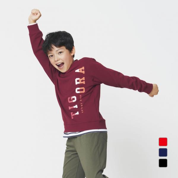 ◇TIGORAオリジナルデザインをあしらった、スポーティでかっこいいデザイン。 男の子に人気の3色展開で登下校や遊ぶシーンでも大活躍！柔らかくて乾きやすい素材だから、毎日着たくなるスウェットです。 ■カラー： ダークブルー ブラック ボルド...