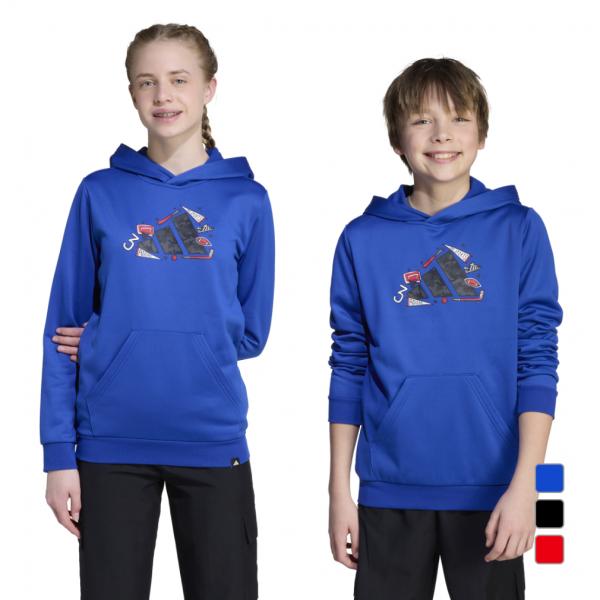 ◇スポーティーでありながらデザインに溶け込むひねりを加えたadidasロゴ入りの、フリースパーカー。 ◇このジュニア用アディダスパーカーは、外出先でもスタイルを意識したい人にぴったり。 リラックスフィットのシルエットとソフトなフリース素材で...